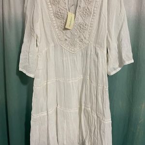 sundance boutique | Dresses | Sundance Sahara White Boho Sundress ...